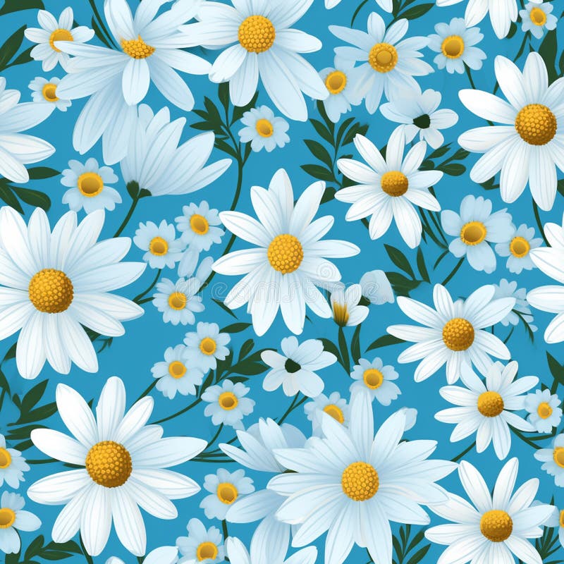 Seamless Daisy Book Cover Design for Elegant Book Stock Illustration ...