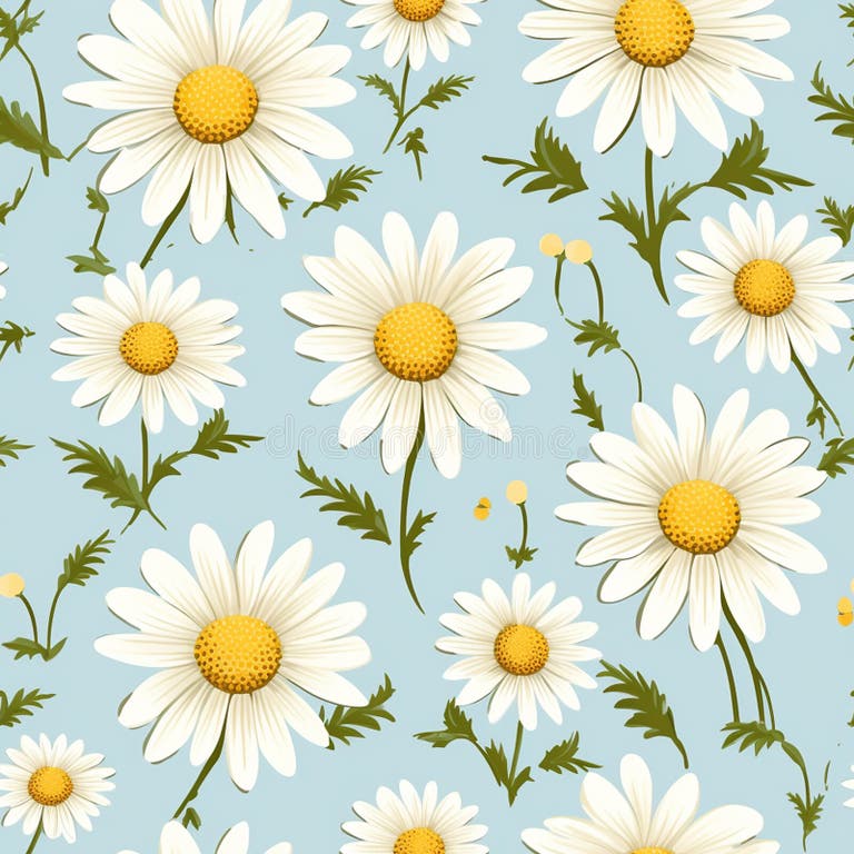 Seamless Daisy Book Cover Design for Elegant Book Stock Illustration ...