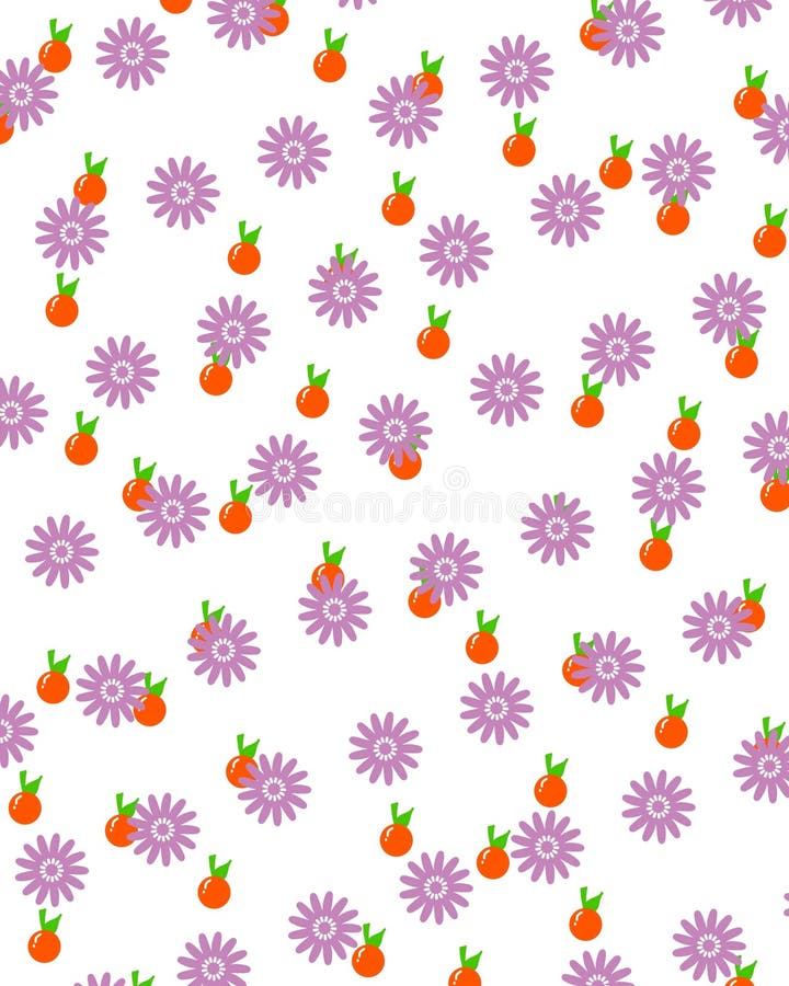 Seamless Daisy Floral Simple and Repeating Patterns Stock Illustration ...