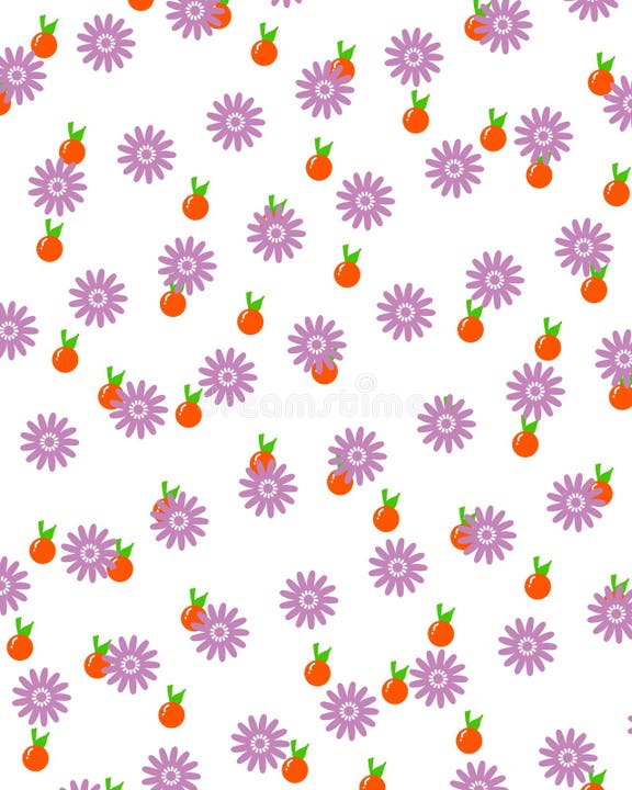 Seamless Daisy Floral Simple and Repeating Patterns Stock Illustration ...