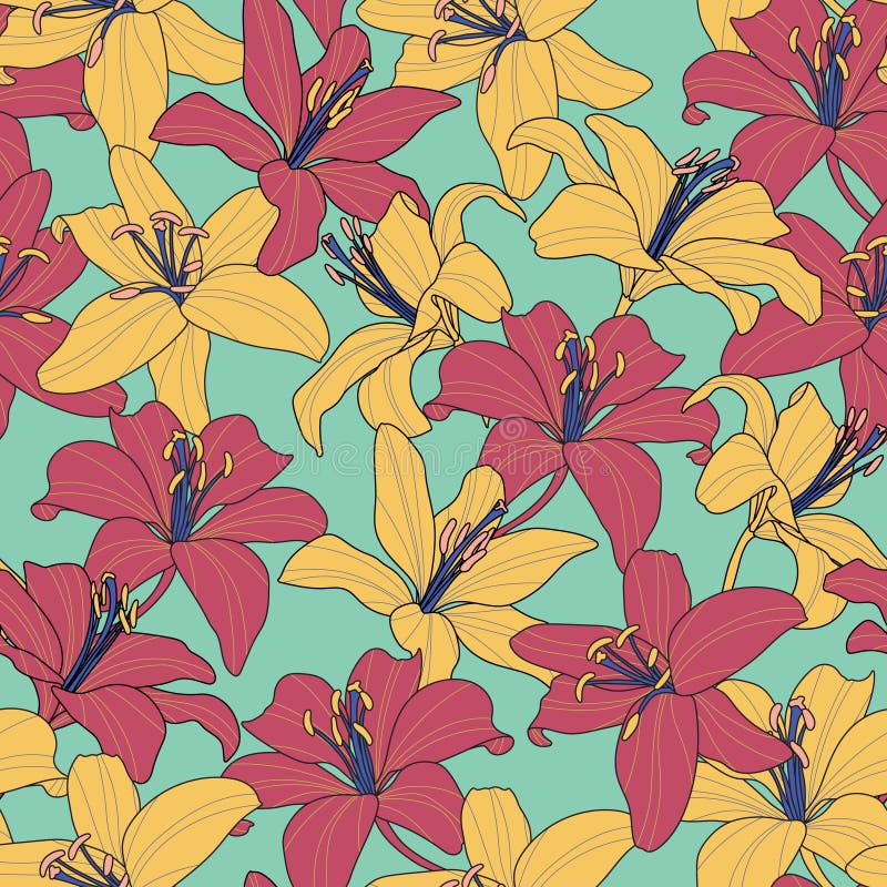 Seamless Daisy Flower Design Stock Vector - Illustration of gift ...