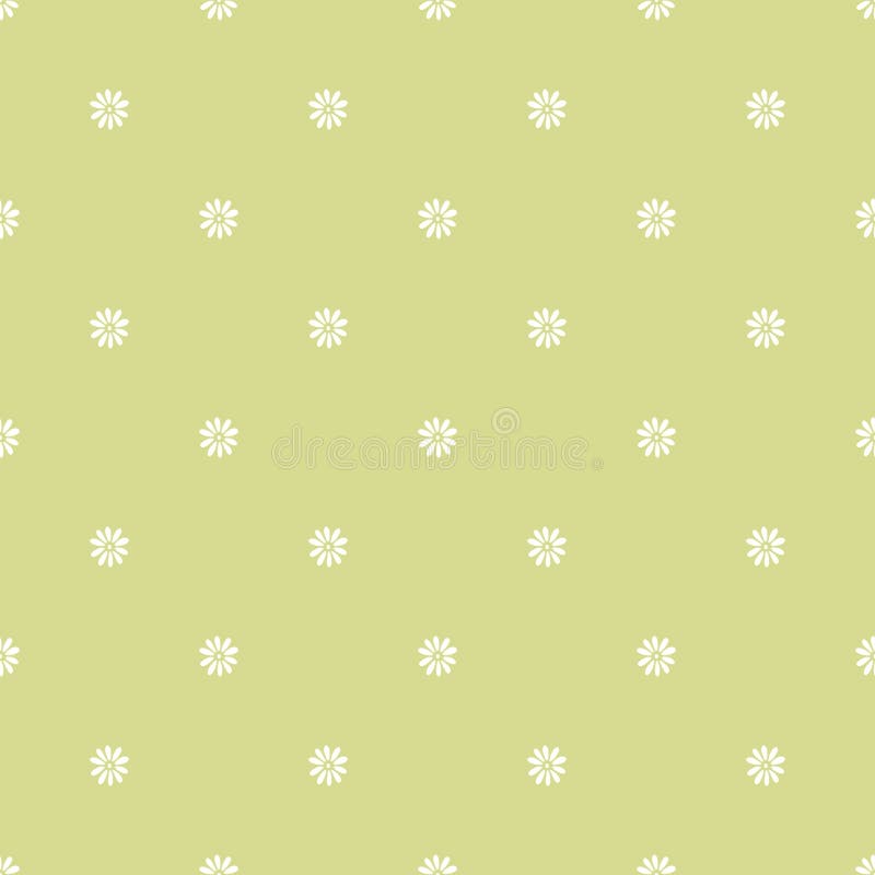 Seamless Daisy Pattern and Background Vector Illustration Stock Vector ...