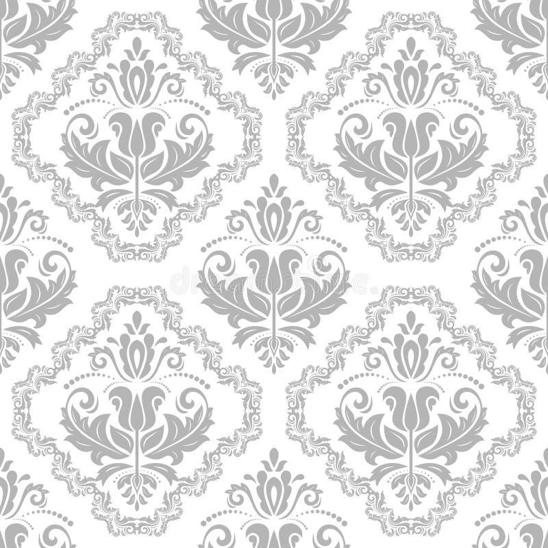 Seamless Damask Background stock illustration. Illustration of ...