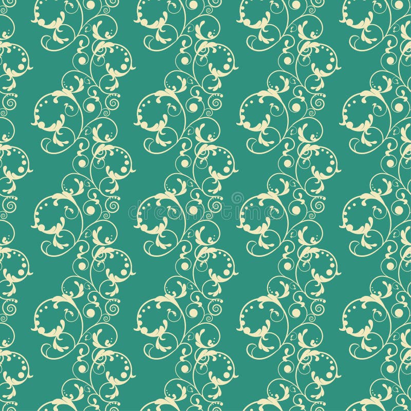 Seamless Damask Carpet Pattern. Vintage Illustration Print Stock ...