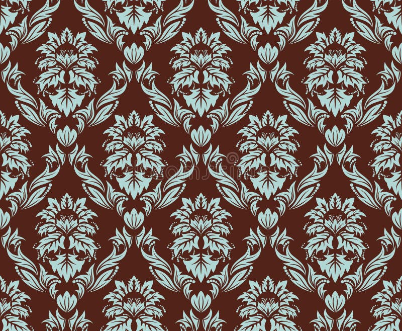 Beautiful Seamless Rococo Pattern Stock Vector - Illustration of ...