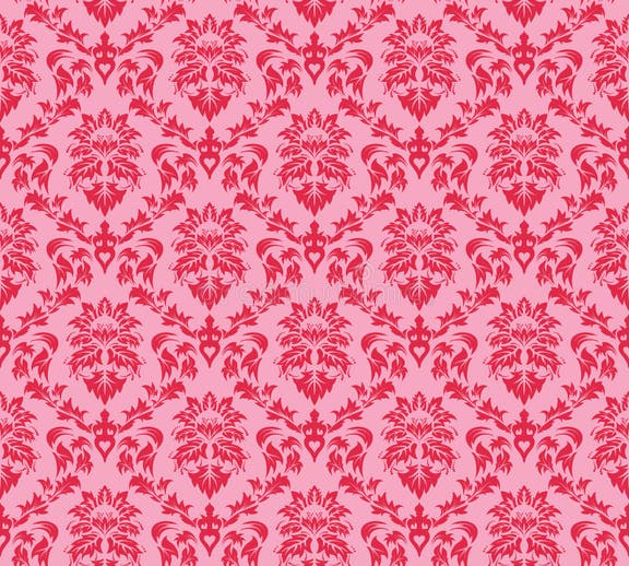 Seamless damask pattern stock vector. Illustration of outlines - 12623252