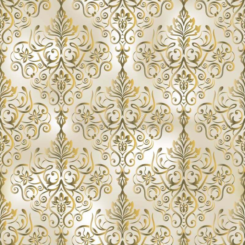 Seamless Damask Pattern for Background or Wallpaper Design. Damask ...