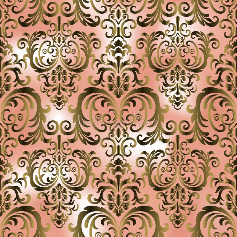 Seamless Damask Pattern for Background or Wallpaper Design. Damask ...