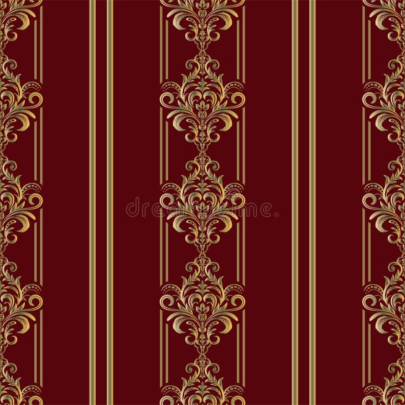 Seamless Damask Pattern for Background or Wallpaper Design. Damask ...