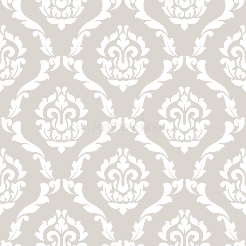 Seamless damask pattern stock vector. Illustration of luxury - 61243658