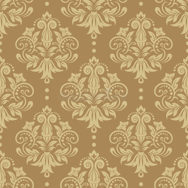 Seamless damask pattern stock vector. Illustration of lace - 53466224