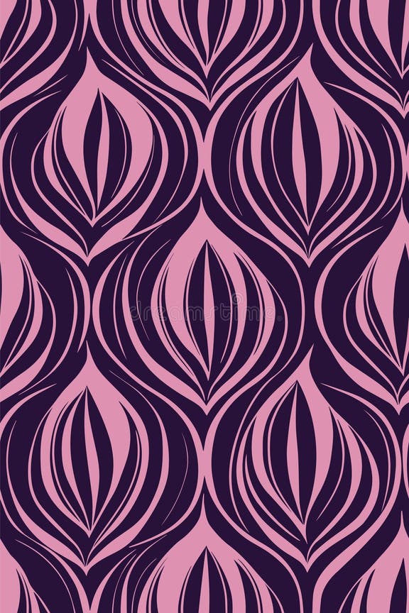 Seamless Damask Pattern. Variating Shapes. Vector Stock Vector ...