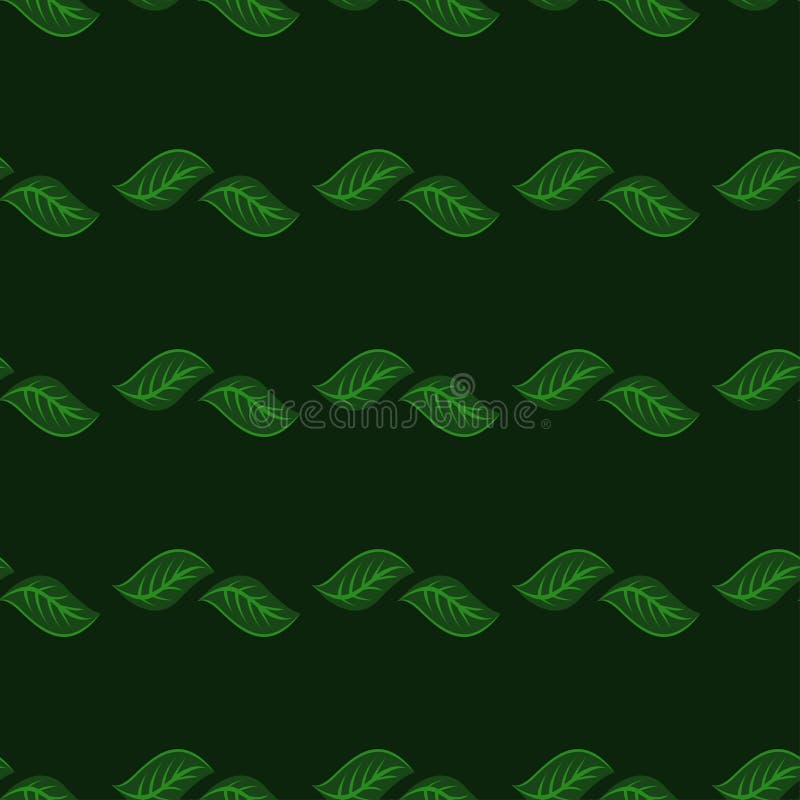Dark Green Christmas Fir Tree Seamless Pattern Stock Vector ...