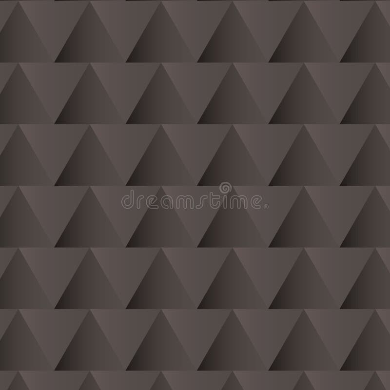 Seamless Dark Geometric Triangle Pattern Stock Vector - Illustration of ...