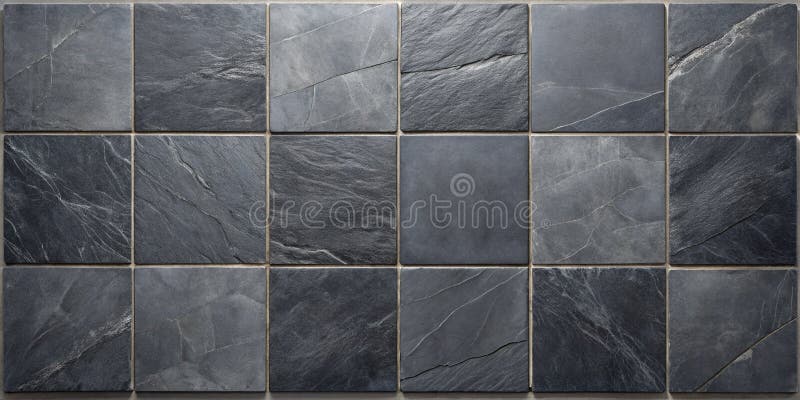 Seamless Dark Gray Slate Tile Texture Background Ideal for Interior ...