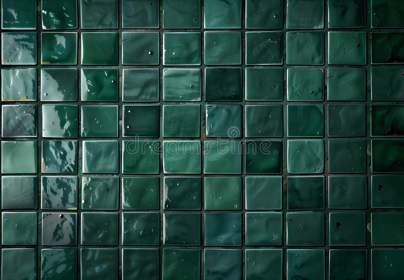 Seamless Dark Green Ceramic Tile Wall Texture Stock Illustration ...