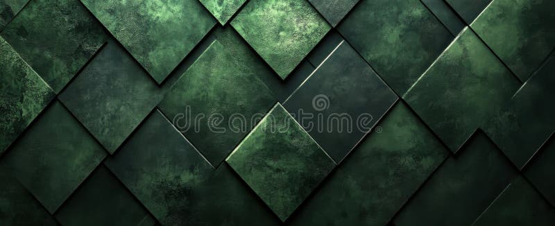 Dark Green Diamond Pattern Background with Seamless Geometric Tiles and ...
