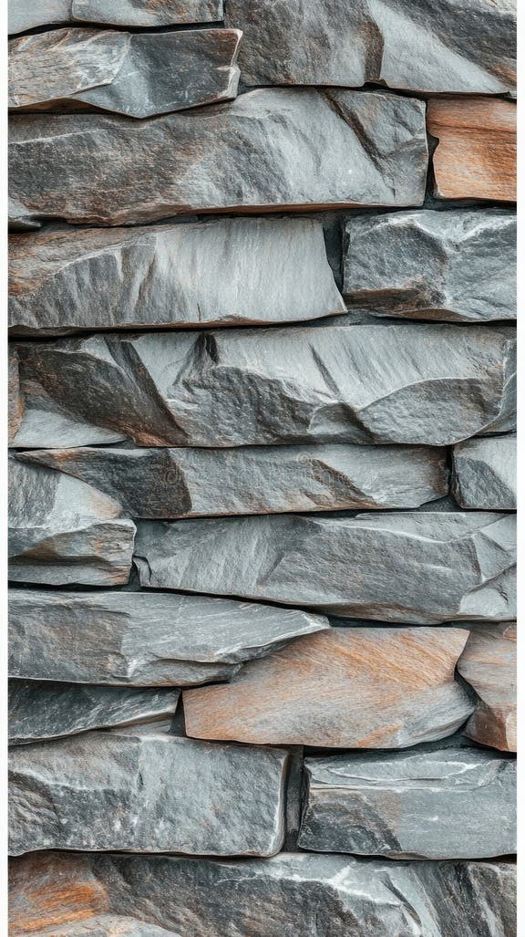 Seamless Dark Grey Stone Cladding with a Flat, Hyper-realistic Texture ...