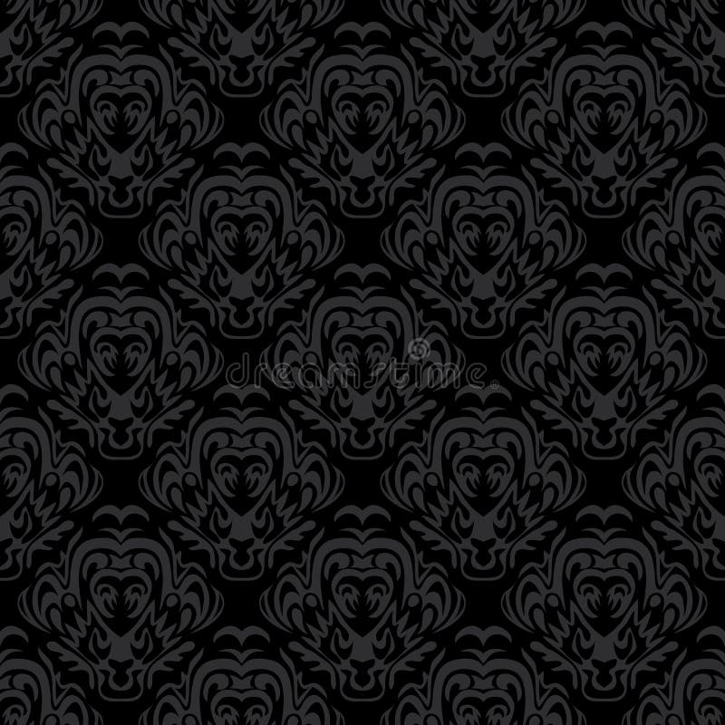 Seamless dark pattern stock vector. Illustration of carpet - 29234642