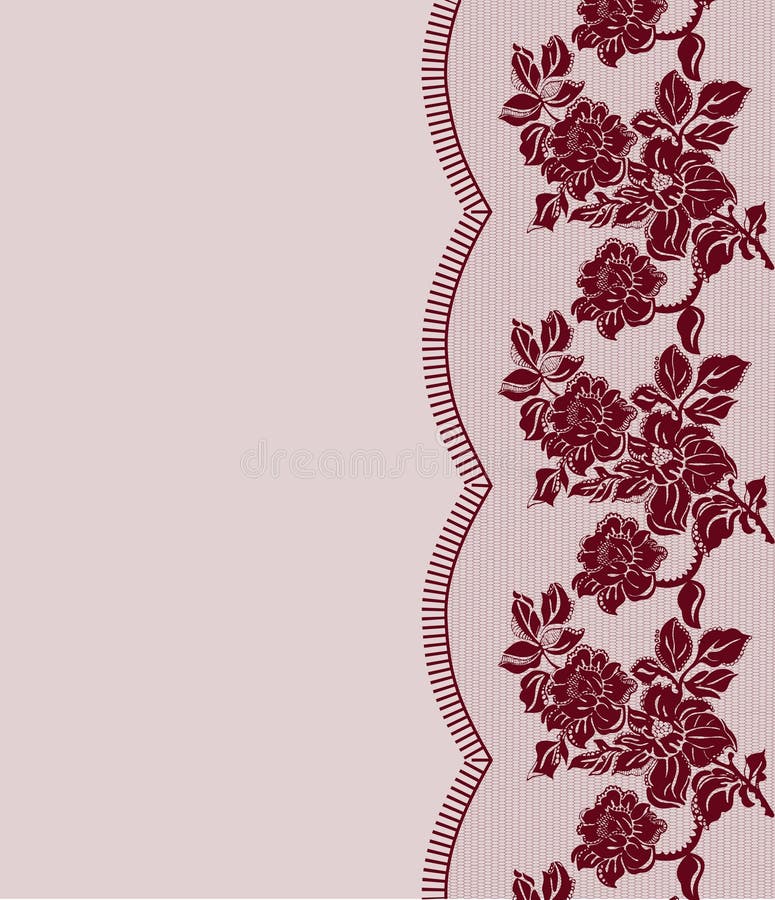 Seamless Dark Red Lace Frame Stock Illustrations – 92 Seamless Dark Red ...