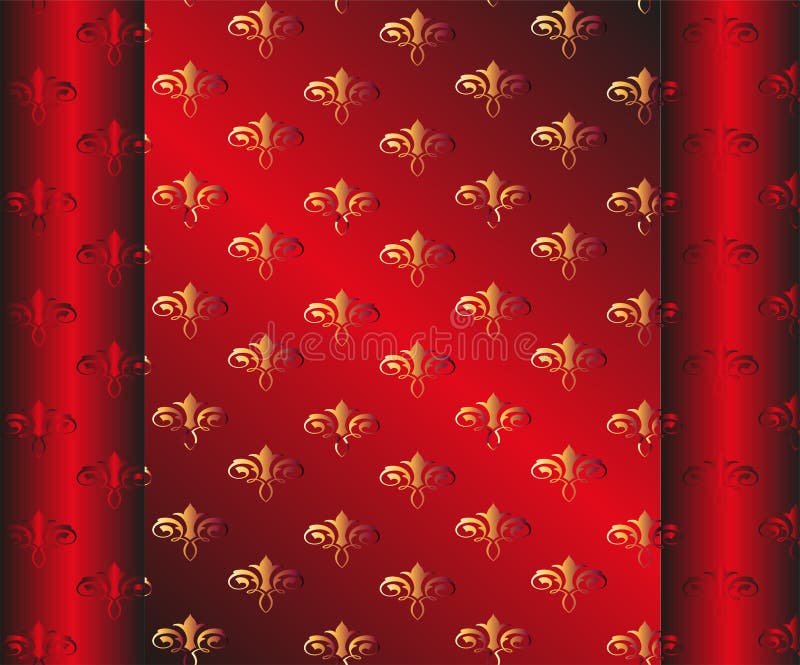Red Regency Wallpaper Stock Illustrations – 90 Red Regency Wallpaper ...