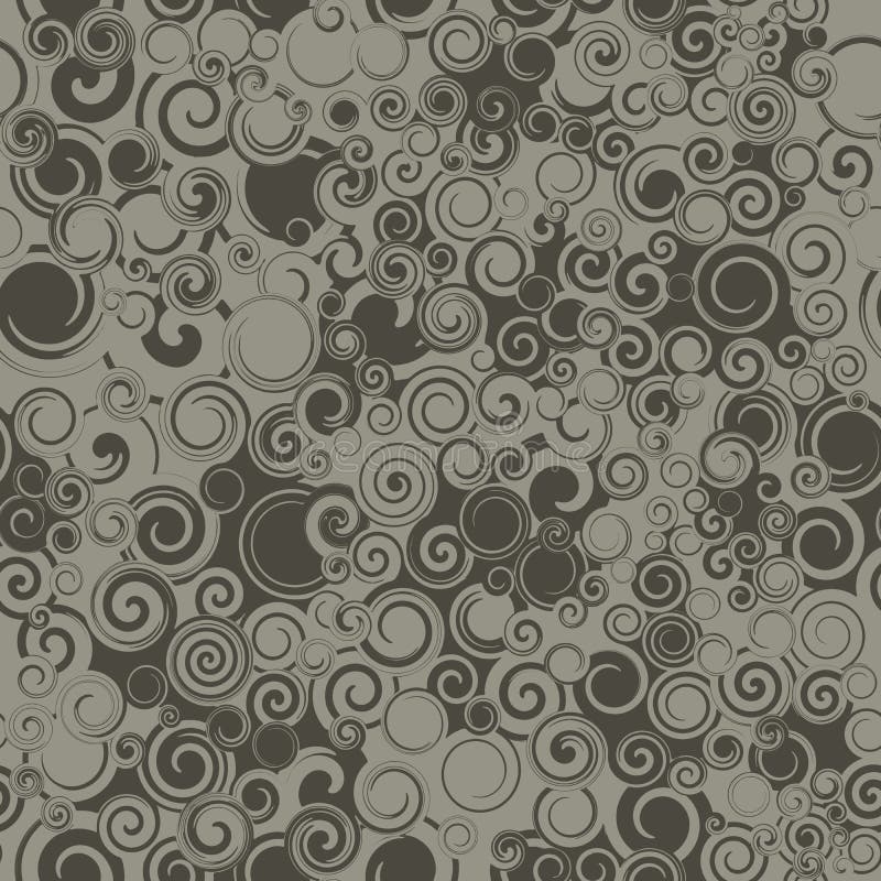 Seamless Dark Swirls stock vector. Illustration of seamless - 66053001