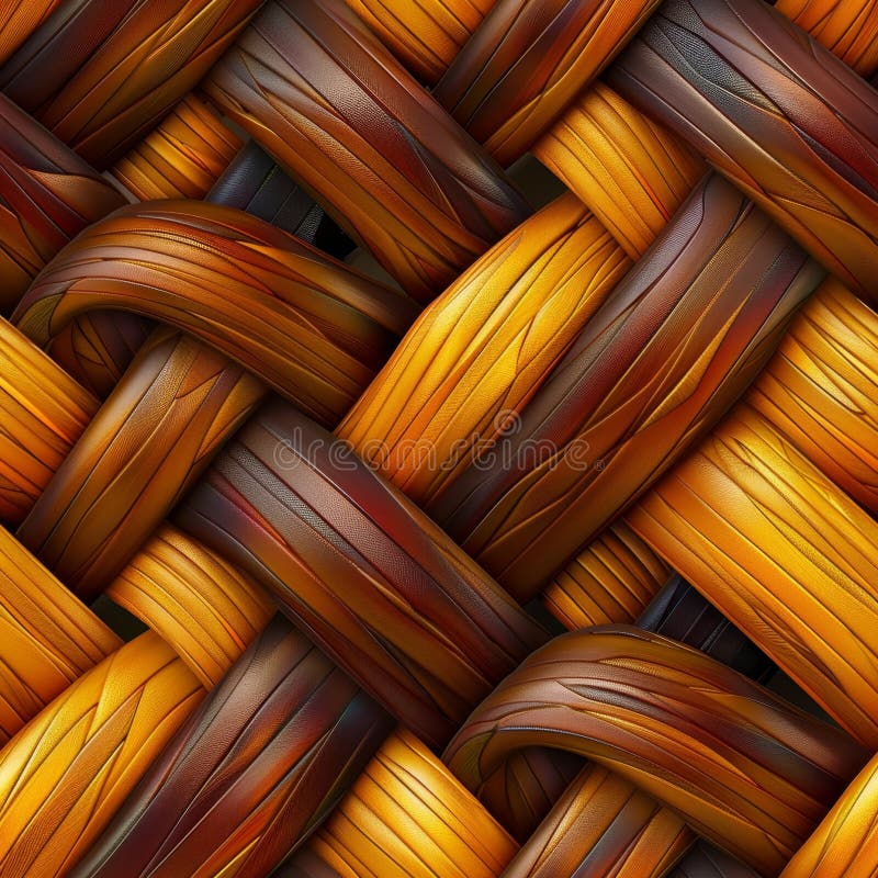 Seamless Dark Wicker Pattern, Basket Weaving Texture, Realistic Fiber ...