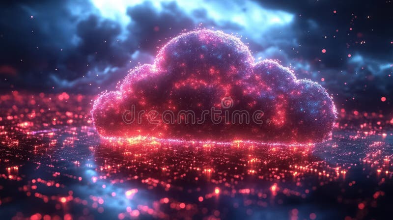 Seamless Data Migration To the Cloud with an Image Showing Data Being ...