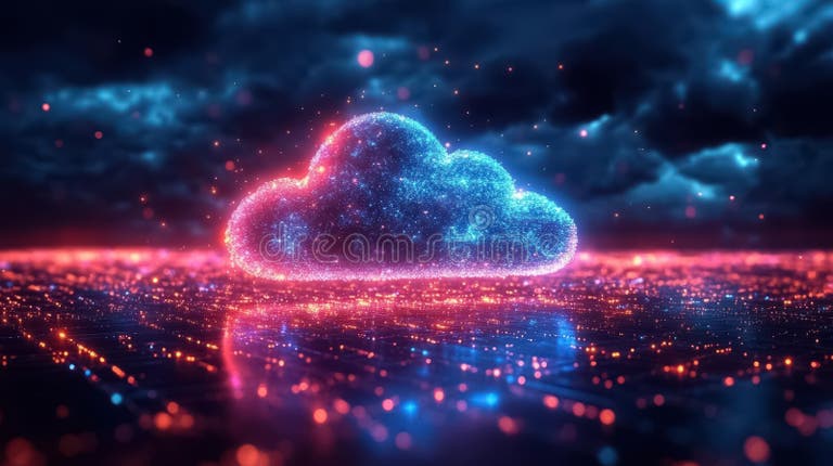 Seamless Data Migration To the Cloud with an Image Showing Data Being ...