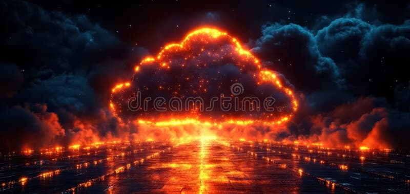 Seamless Data Migration To the Cloud with an Image Showing Data Being ...