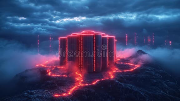 Seamless Data Migration To the Cloud with an Image Showing Data Being ...