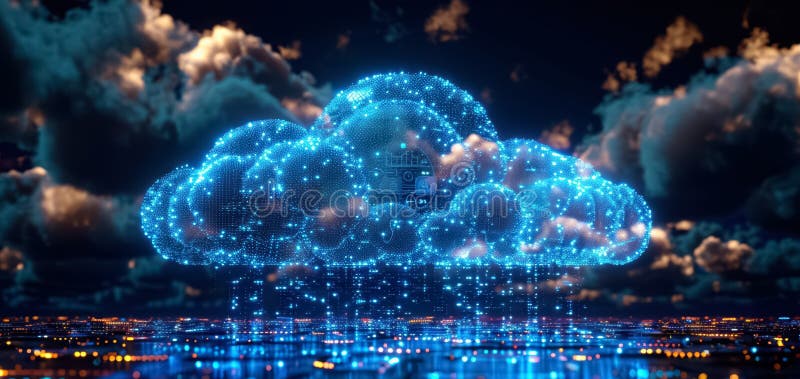 Seamless Data Migration To the Cloud with an Image Showing Data Being ...