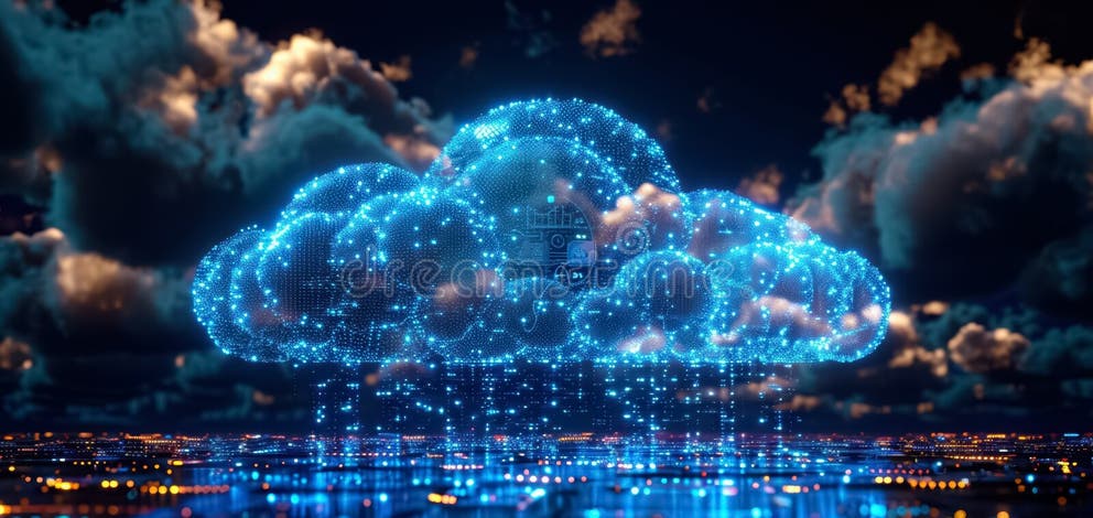 Seamless Data Migration To the Cloud with an Image Showing Data Being ...