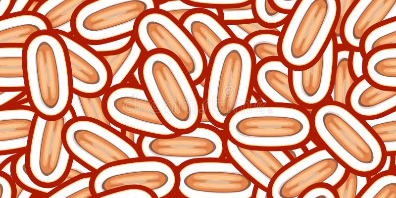 Seamless Dates Vector Pattern. Minimalistic Food Background. Vitamins ...