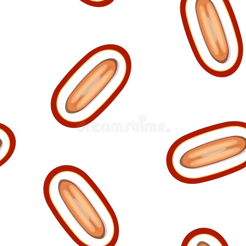 Seamless Dates Vector Pattern. Minimalistic Food Background. Vitamins ...