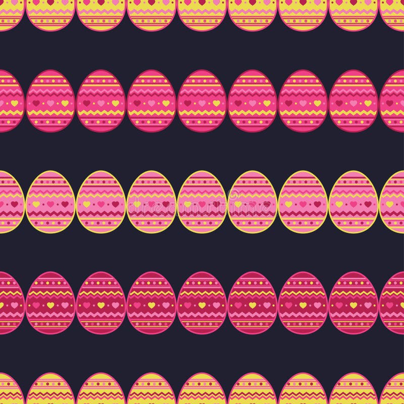 Seamless Decorative Background with Easter Eggs. Print. Cloth Design ...