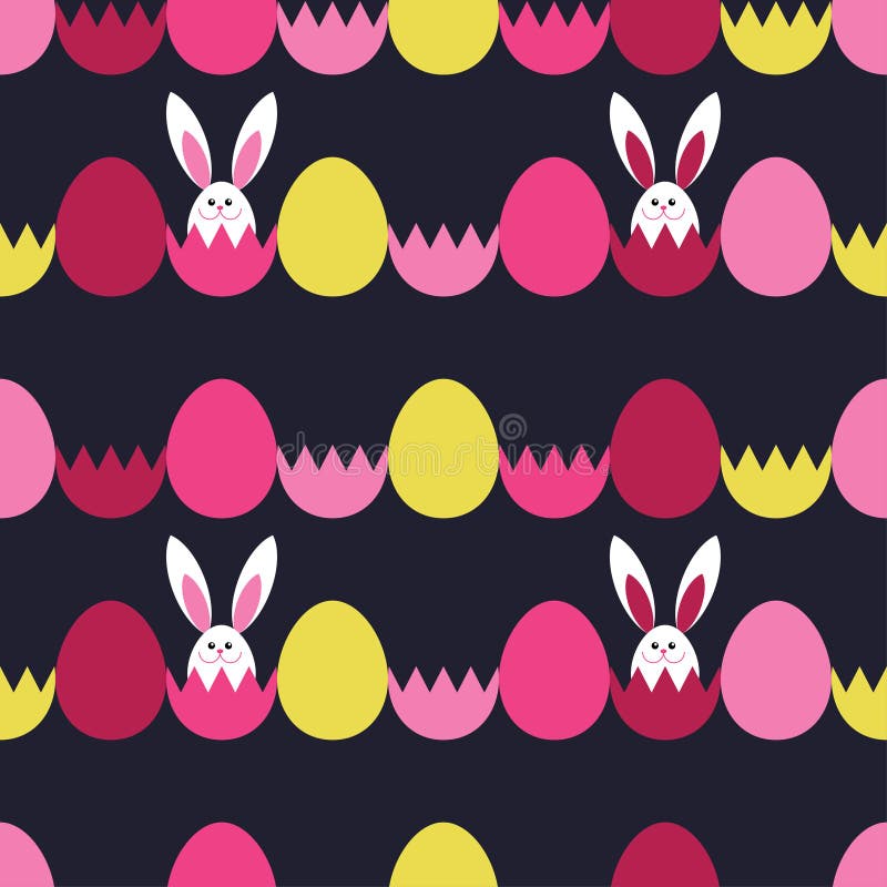 Seamless Decorative Background with Easter Eggs. Print. Cloth Design ...