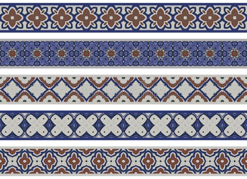 Set Five Decorative Borders Stock Illustrations – 489 Set Five ...