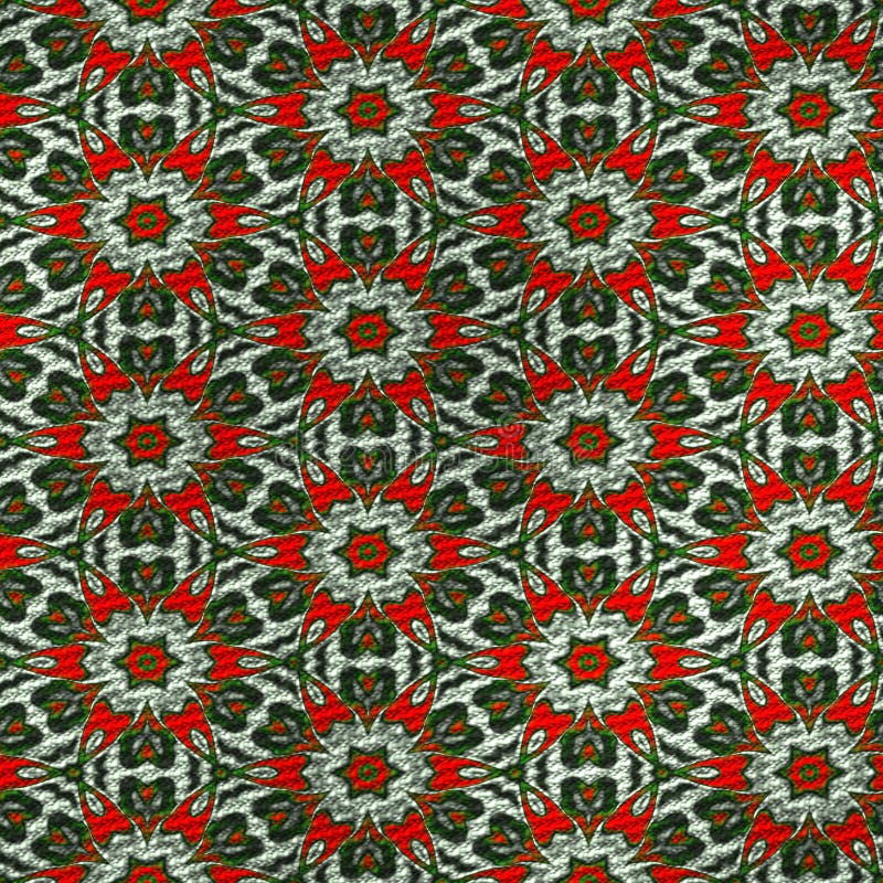 Seamless Decorative Cloth Pattern Tile Stock Illustration ...