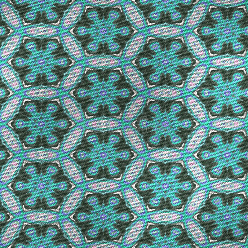 Seamless Decorative Cloth Pattern Tile Stock Illustration ...