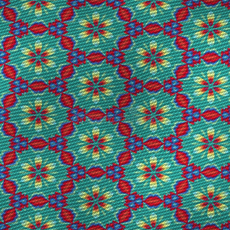 Seamless Decorative Cloth Pattern Tile Stock Illustration ...