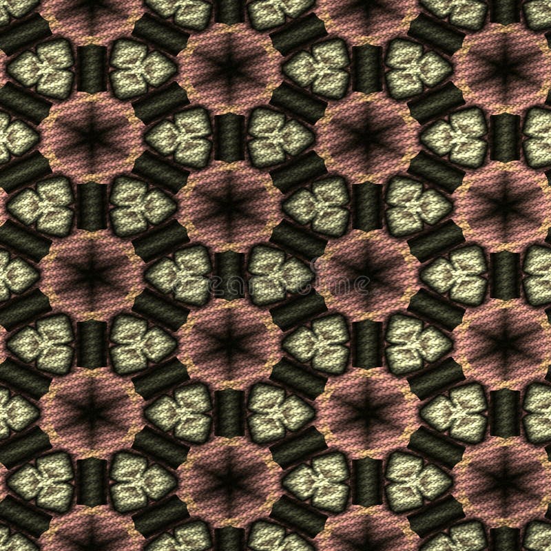 Seamless Decorative Cloth Pattern Tile Stock Illustration ...