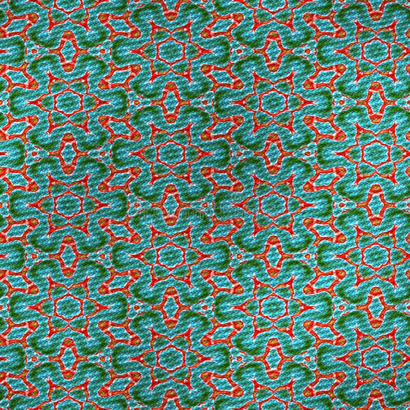 Seamless Decorative Cloth Pattern Tile Stock Illustration ...