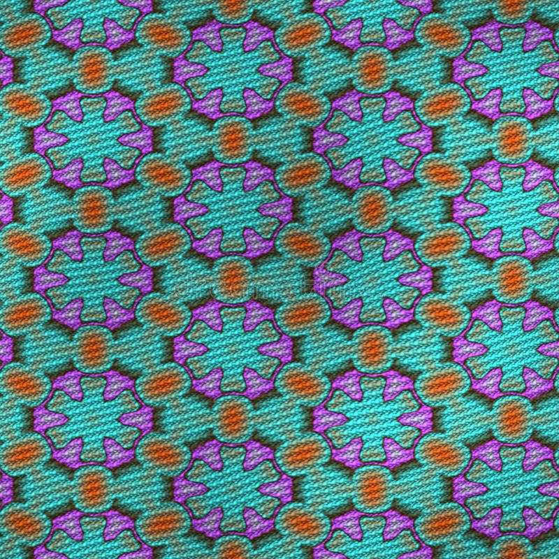 Seamless Decorative Cloth Pattern Tile Stock Illustration ...