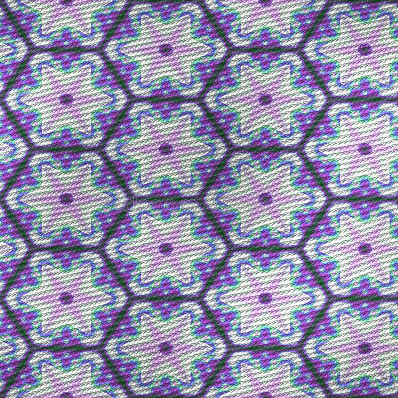 Seamless Decorative Cloth Pattern Tile Stock Illustration ...