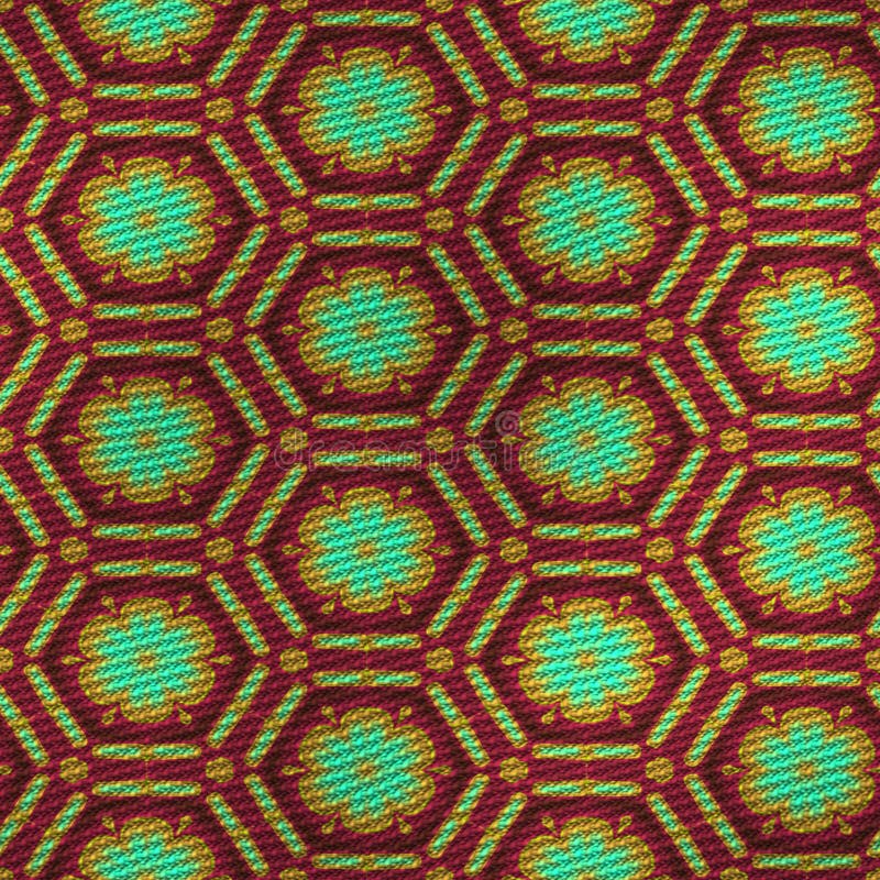 Seamless Decorative Cloth Pattern Tile Stock Illustration ...