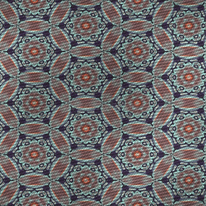 Seamless Decorative Cloth Pattern Tile Stock Illustration ...