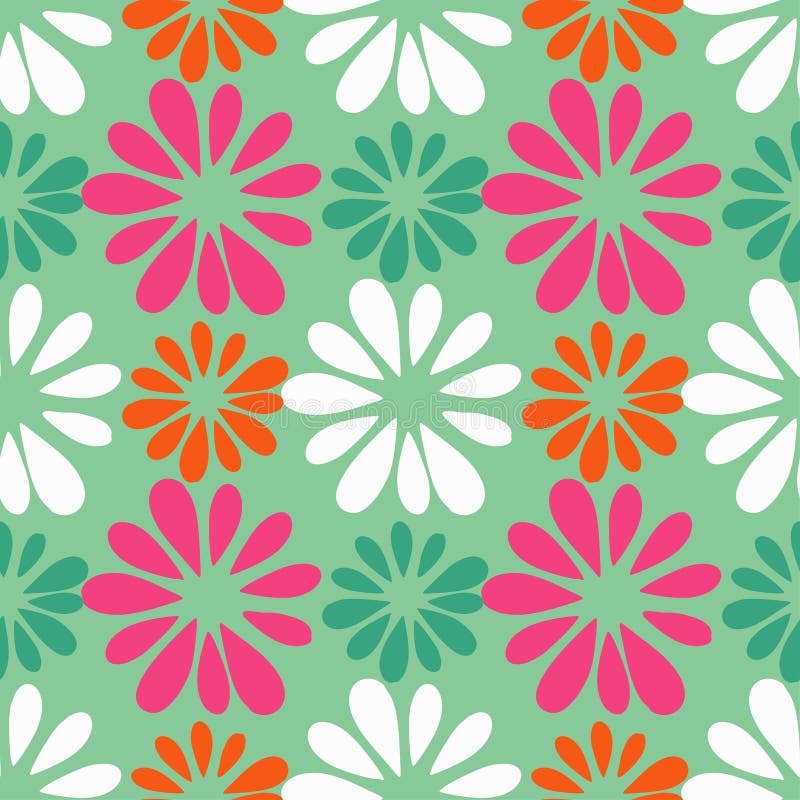 Seamless Decorative Floral Background. Textile Rapport. Stock ...