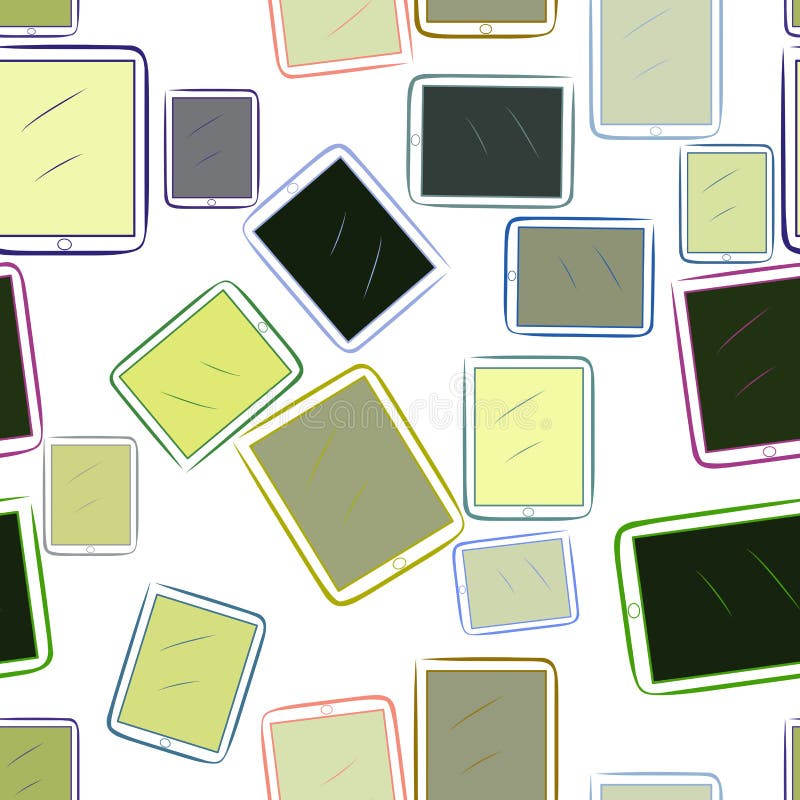 Seamless Handphone or Mobilephone Abstract, Hand Drawn Texture ...