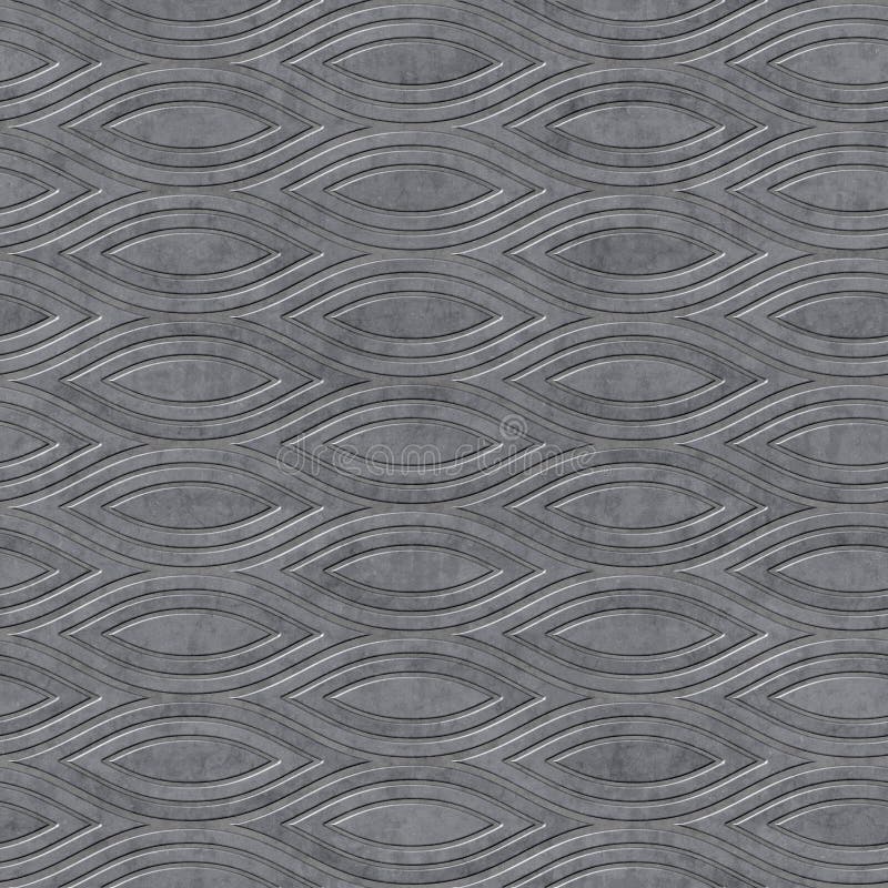 Seamless Decorative Metal Plate Pattern. Stock Illustration ...